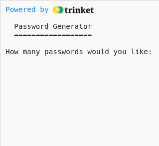 Password generator
