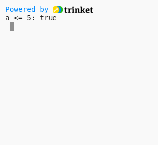 BooleanExampleRelationals