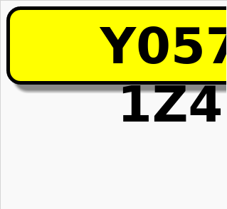 Signs and Symbols - Number Plate