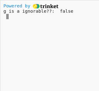 Java isIdentifierignorable(char)