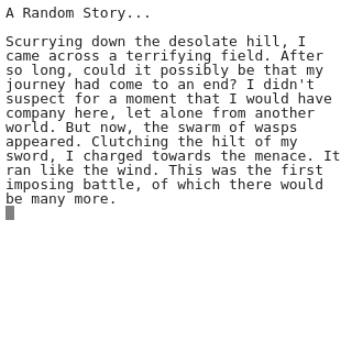 Random Story Generator 4 (Mood)