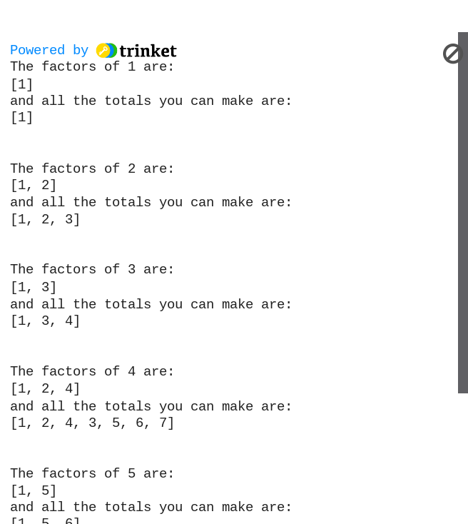 Factors of a number Task 5 solution