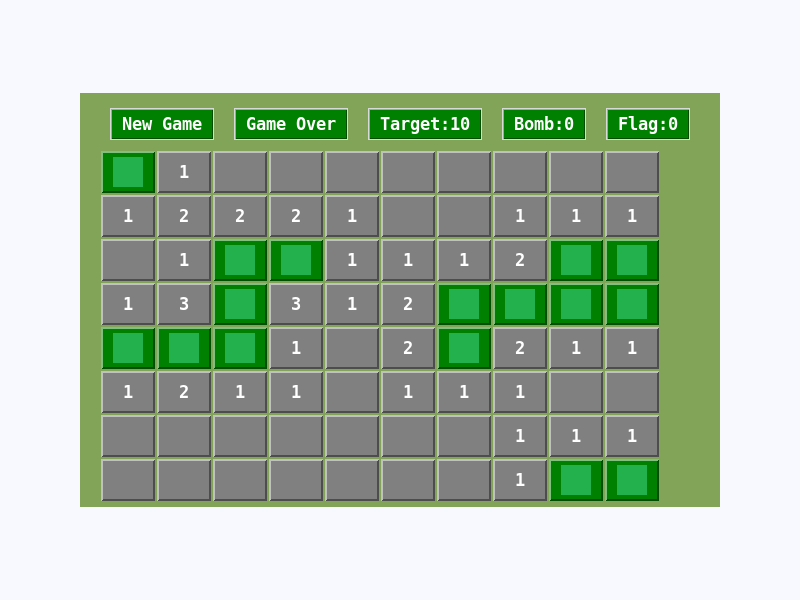 Minesweeper by pysimplegui