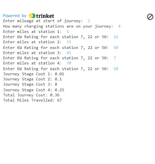 2023 Example Assignment Solution