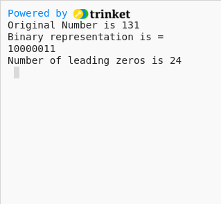 Java Integer numberofleadingzeros