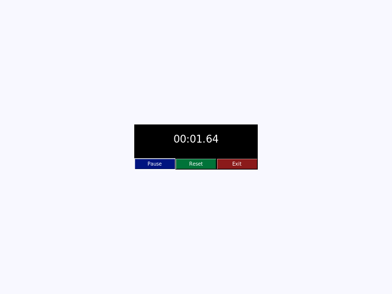 timer desktop widget