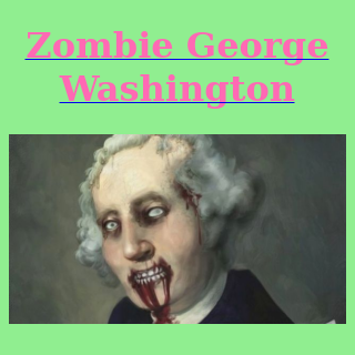 Zombie George Washington