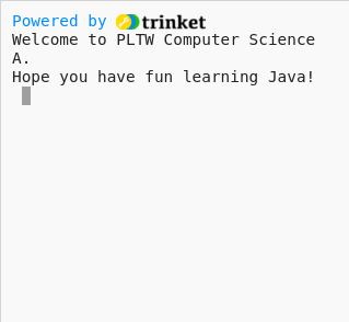 Welcome [trinket.io]