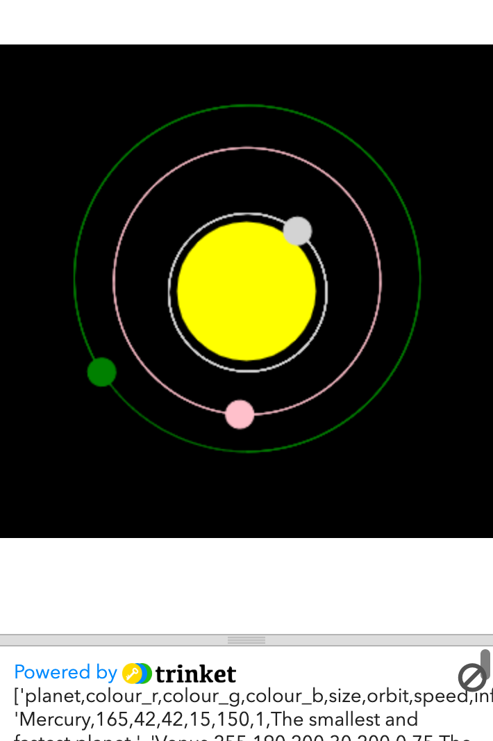Interactive Solar System