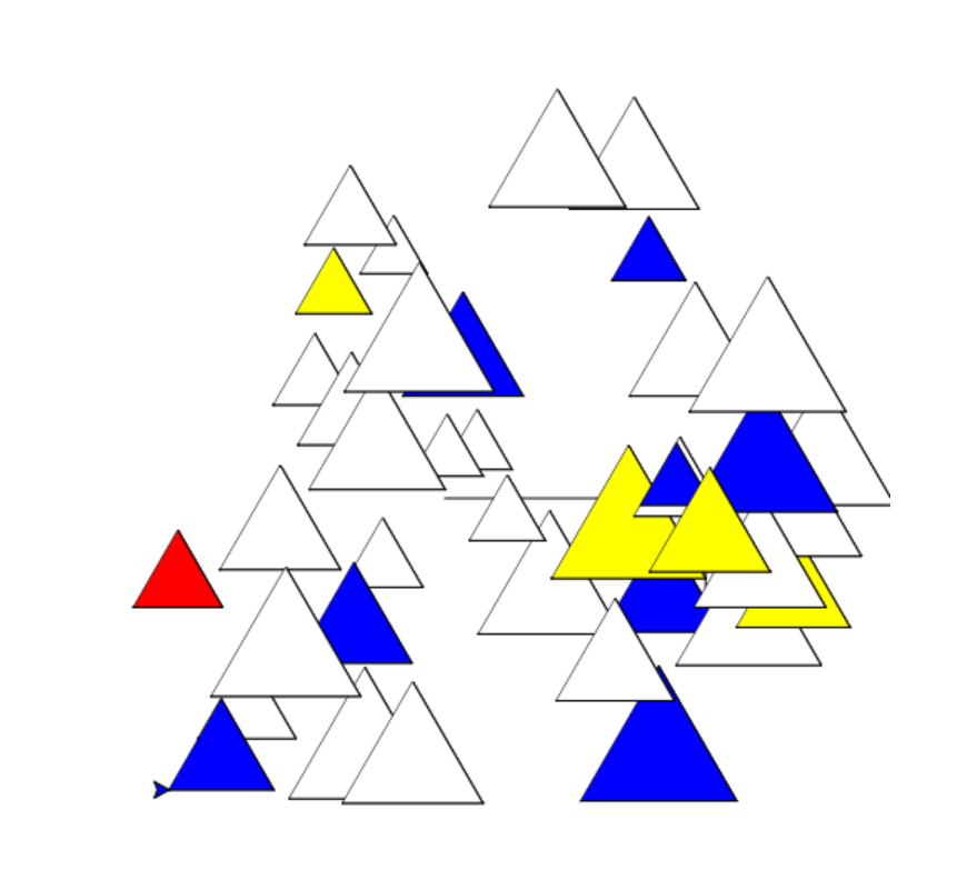 Mondrian triangles