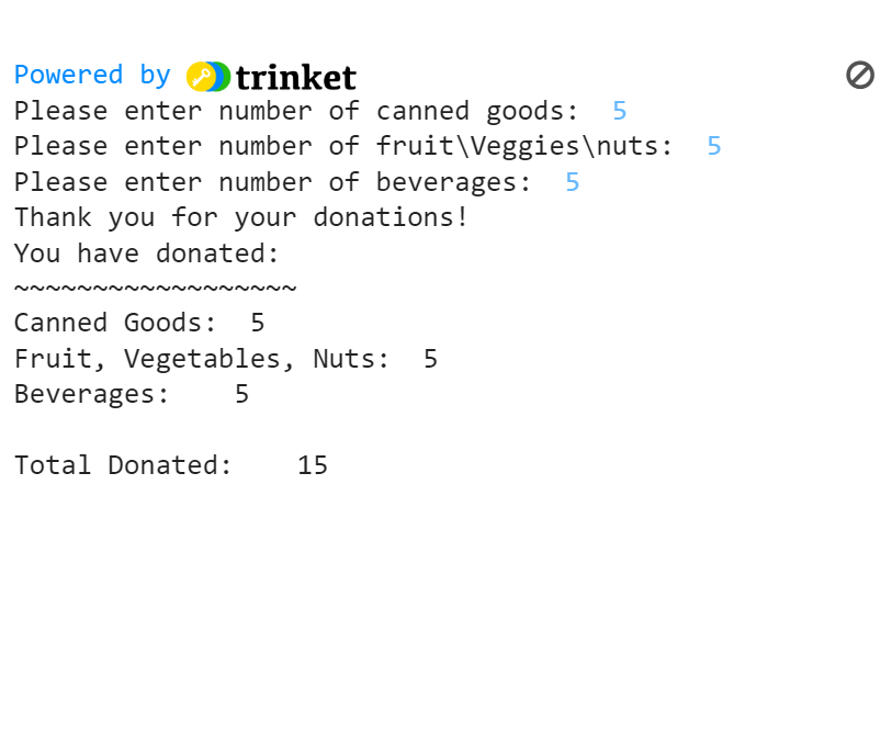 Food Bank Inventory Program
