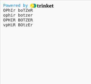 Your Python Trinket