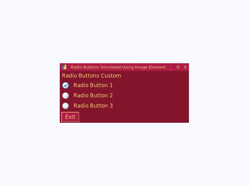 Custom Radio Buttons